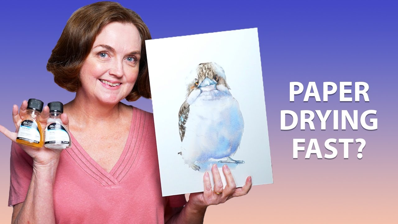 Why is my paper drying so fast? Wet on wet tips. - YouTube