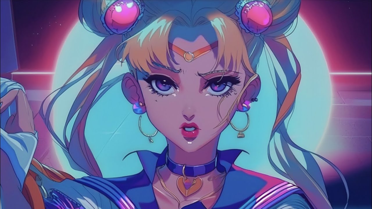 It’s Sailor Moon but she’s Cyberpunk ( Version 2) - YouTube