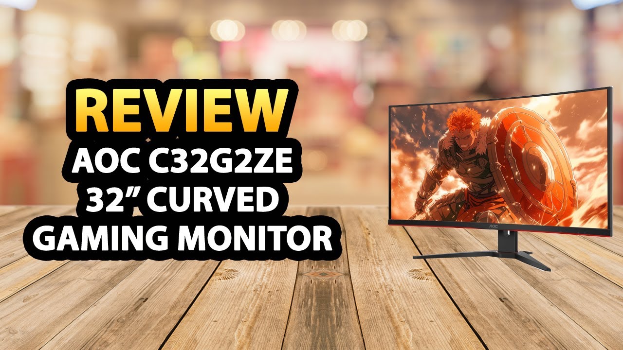 AOC C32G2ZE 32 Inch Curved Frameless Gaming Monitor - YouTube