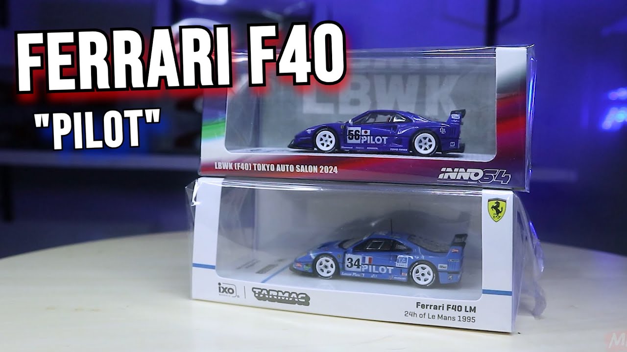 IDENTIK, INNO64 FERRARI F40 LBWK DAN TARMAC WORKS FERRARI F40 LM 1995 ...