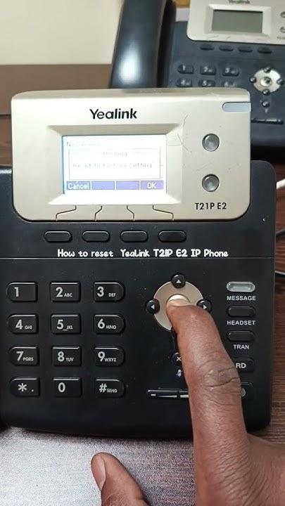 10s yealink IP phone hard reset - YouTube