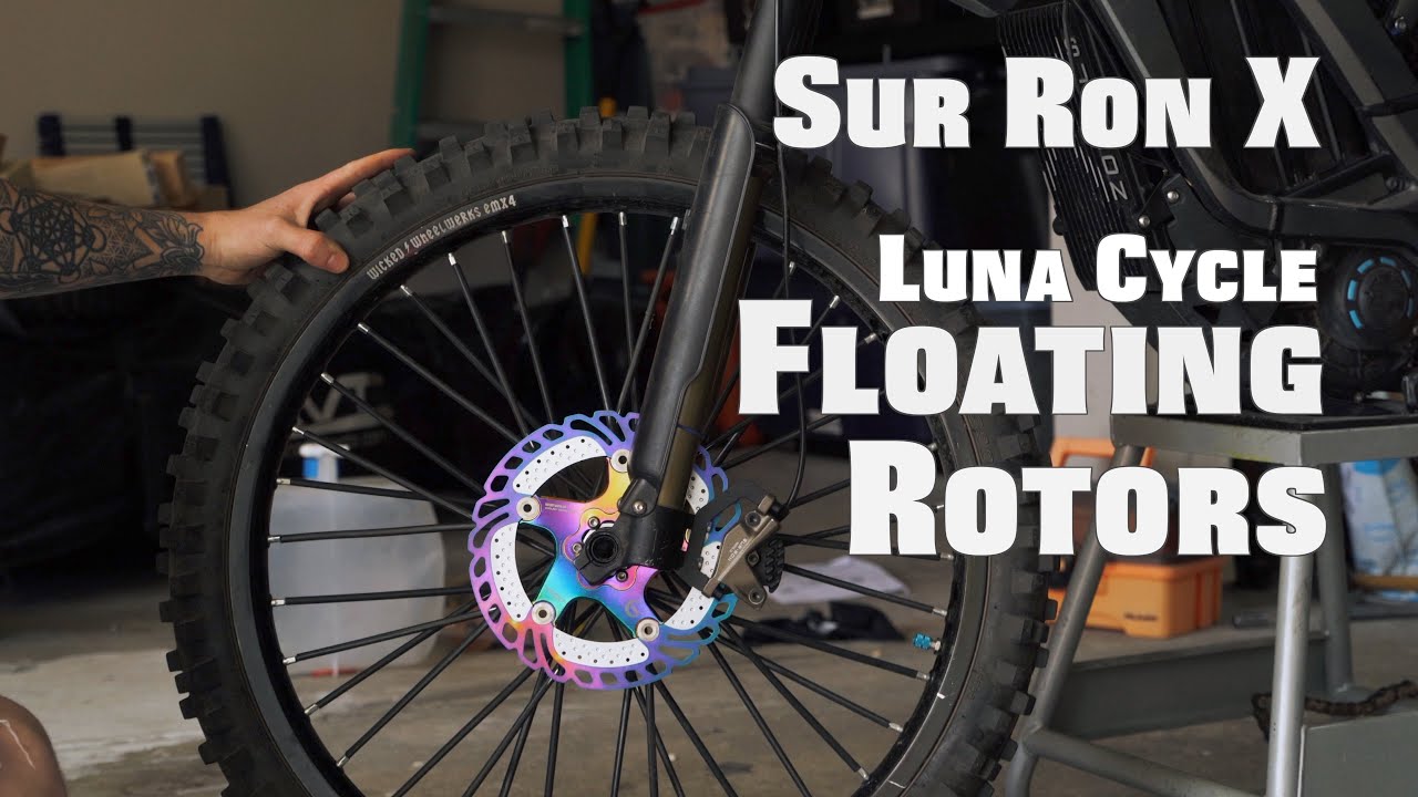Installing Floating Rotors | Modded Sur Ron X | Luna Cycle Upgrade ...