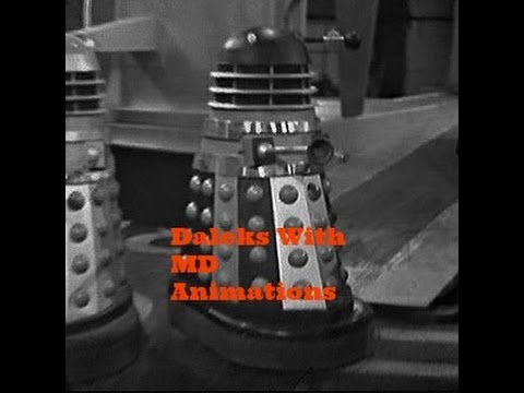 Daleks vs mechanoids - YouTube