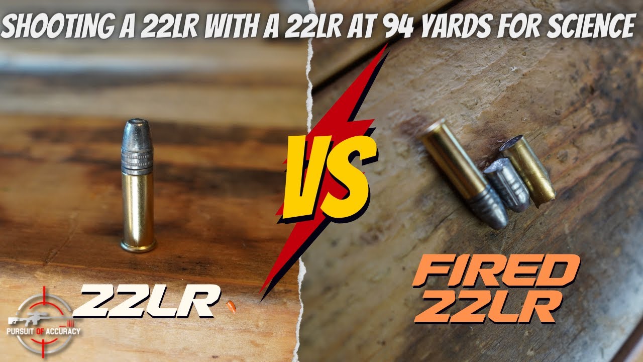 WHAT HAPPENS TO 22LR WHEN ITS FIRED (22LR VS 22LR @94 YARDS) - YouTube