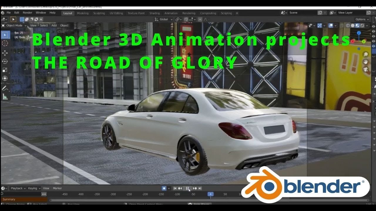 Blender 3D animation projects. THE ROAD OF GLORY 3D animation projects ...