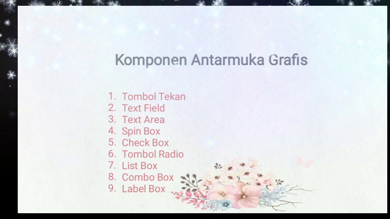 Komponen Komponen Antar Muka Grafis !! - YouTube