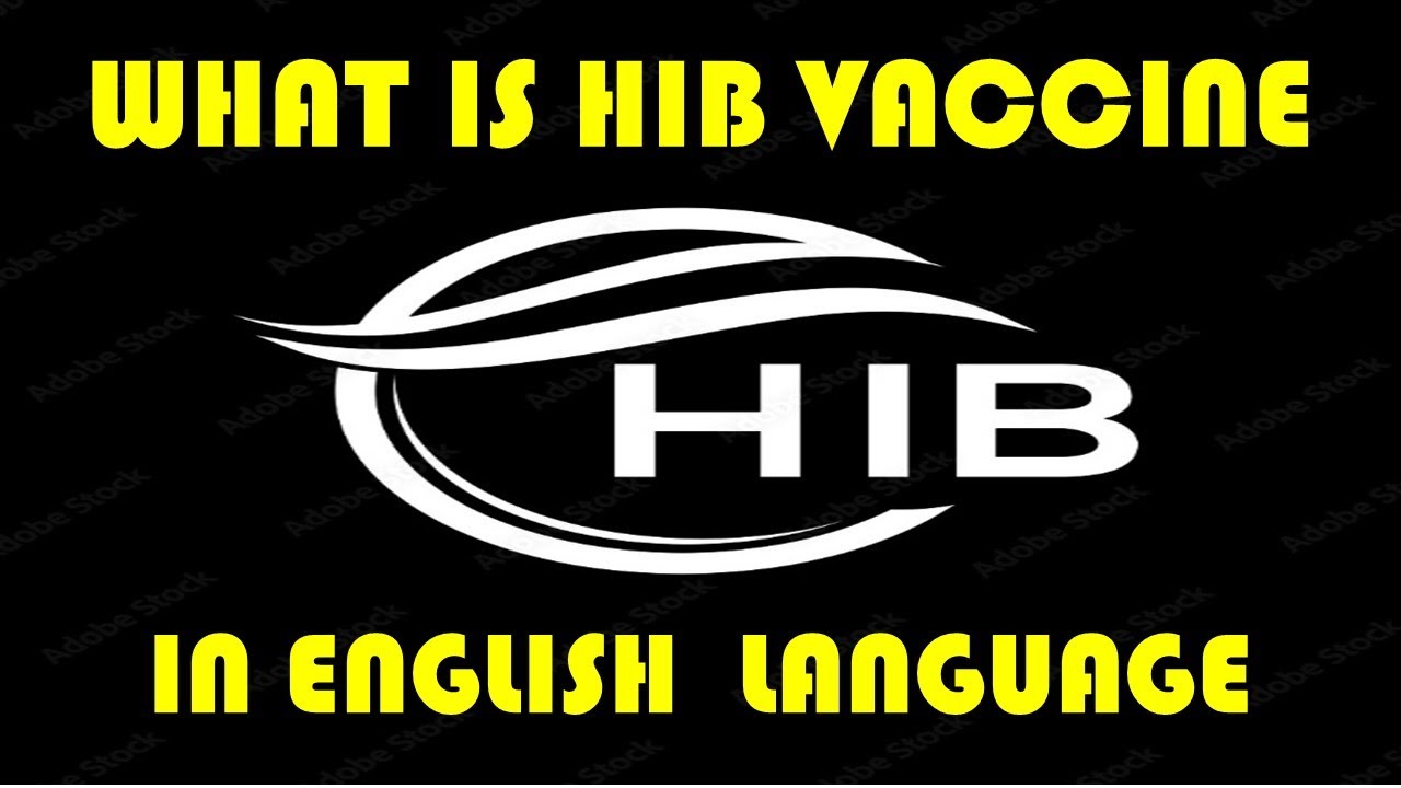What is Hib Vaccine in English Language - YouTube