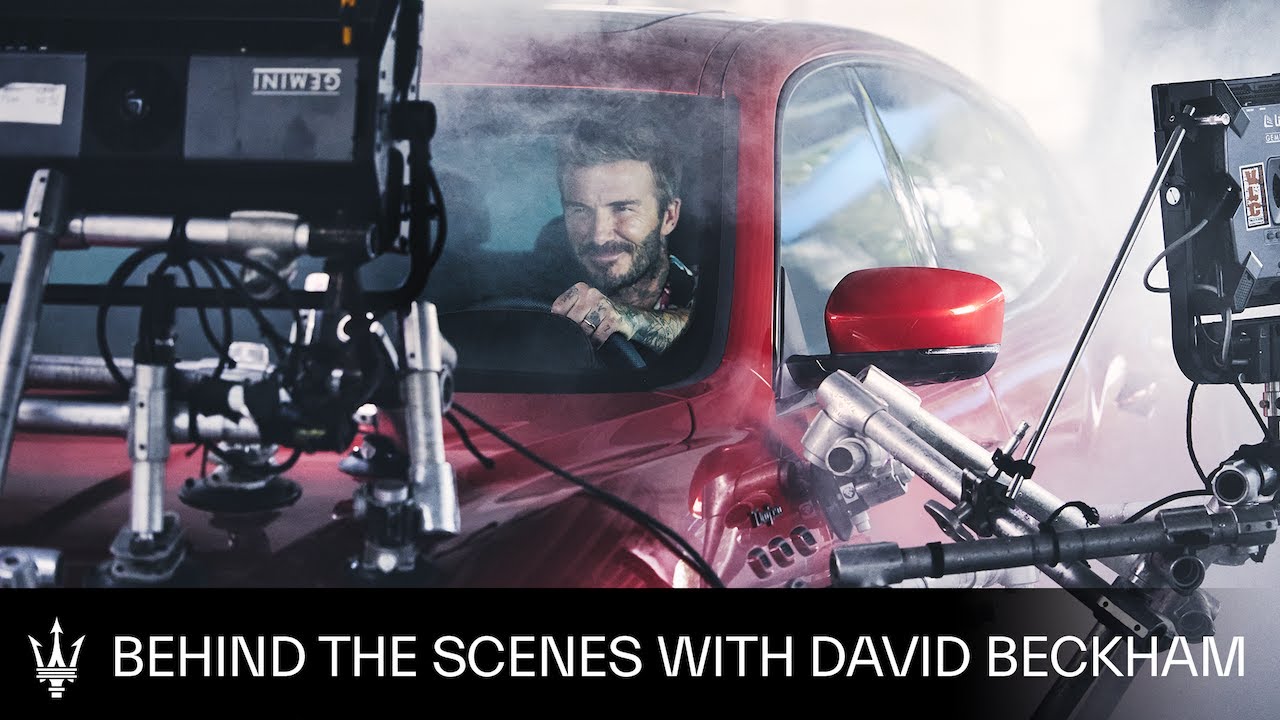 Behind the scenes with David Beckham - YouTube