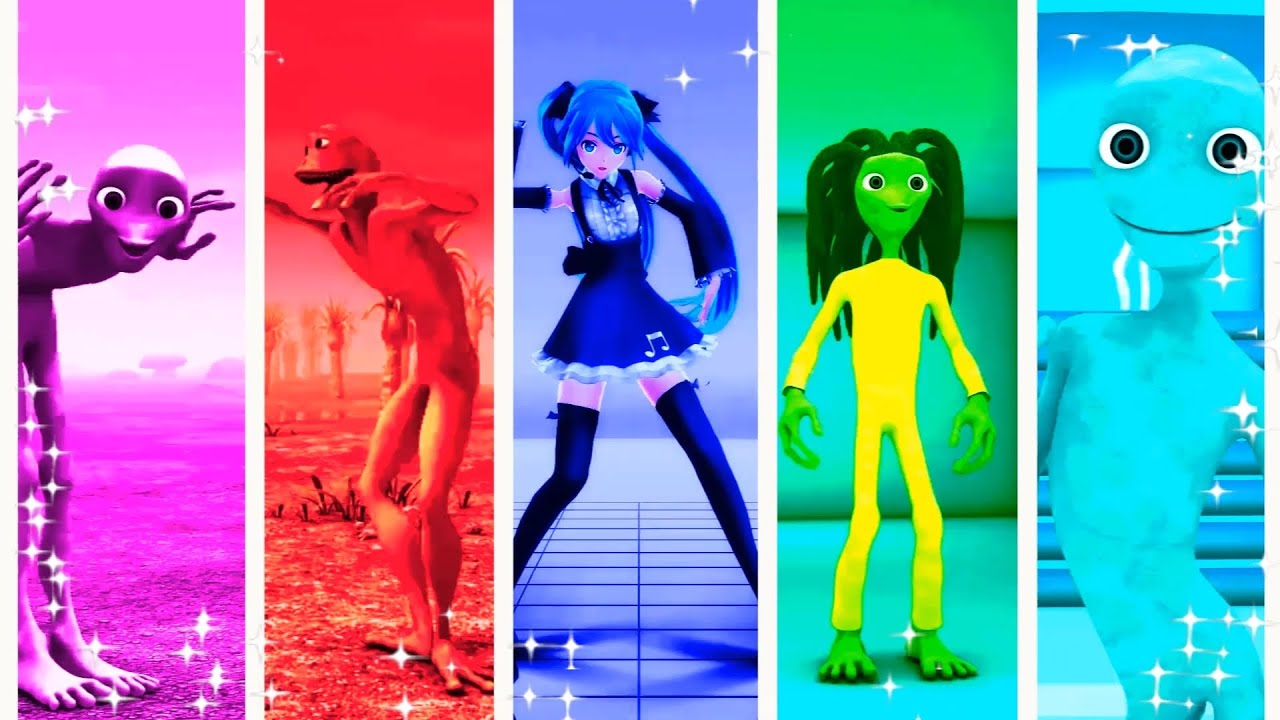 Me Kemaste vs Gummy Bear vs Alien Green vs Dame tu cosita Funny Color ...