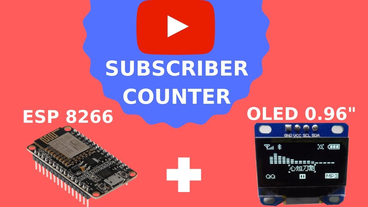 Diy Esp8266 Oled Subscribers Counter Youtube