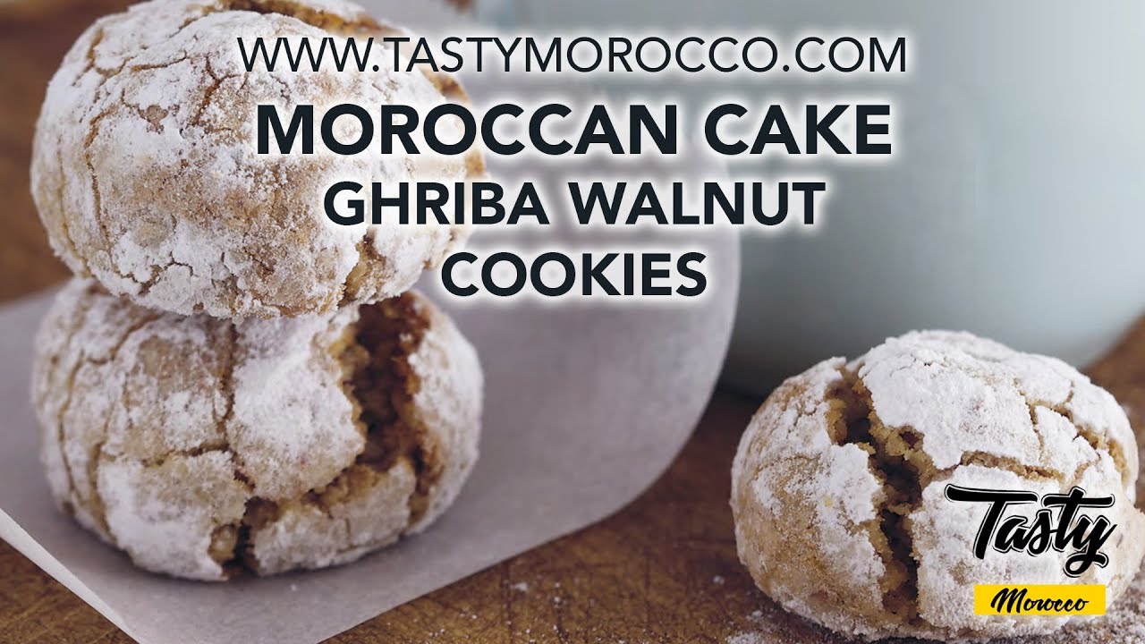Tasty Morocco recipe GHRIBA WALNUT COOKIES - YouTube