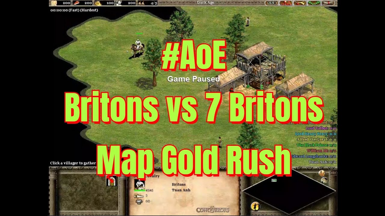 Age of Empires II | Britons vs 7 Britons | Map: Gold Rush | 14.02.2025 ...