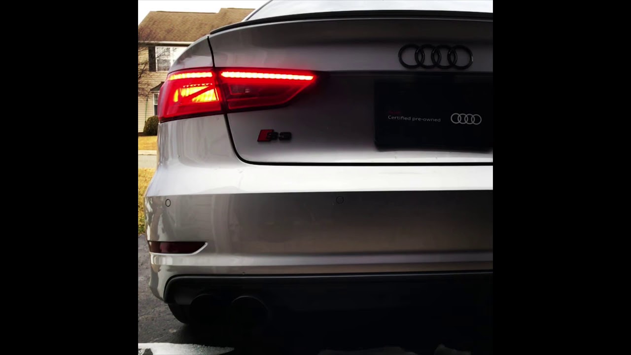 AWE TUNING TRACK EXHAUST W/ STOCK DOWNPIPE | AUDI S3 - YouTube