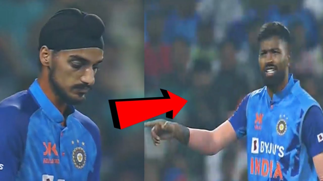 Hardik pandya became so much angry on Arshdeep singh during 2nd t20 ...