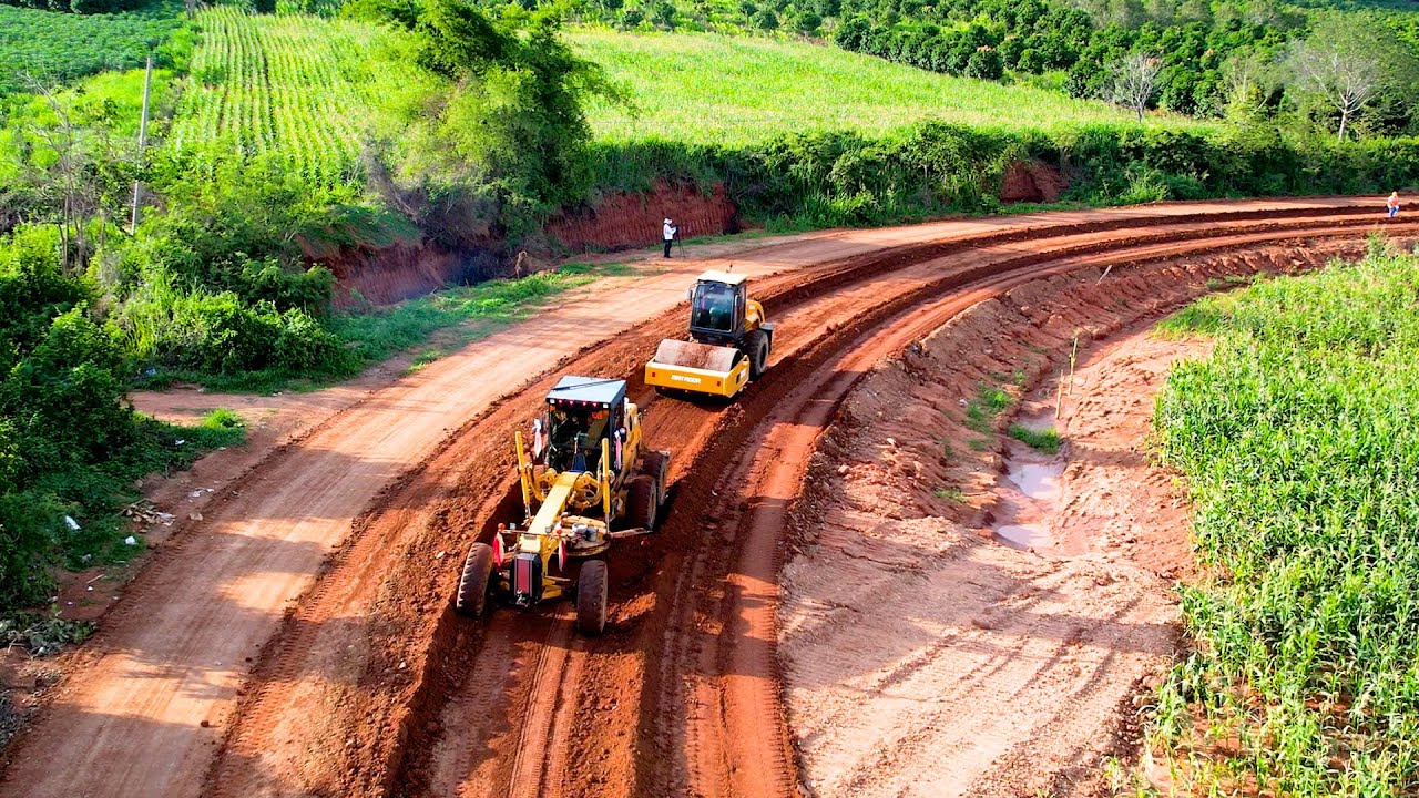 Technique For Pushing Ground For Base Course Road Construction Using ...