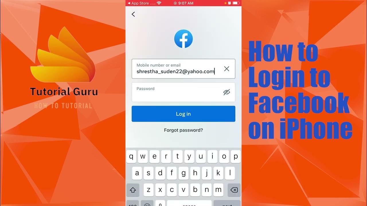 How to Login Facebook iPhone? Facebook Log in, Sign In iPhone - YouTube