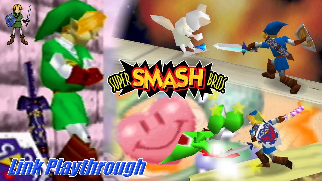 Super Smash Bros. (N64) - Link Playthrough - YouTube