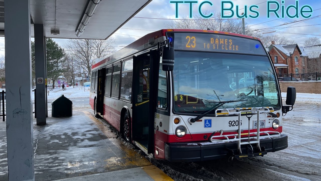 Toronto TTC 23 Dawes Bus Ride - 1/26/2023 - YouTube