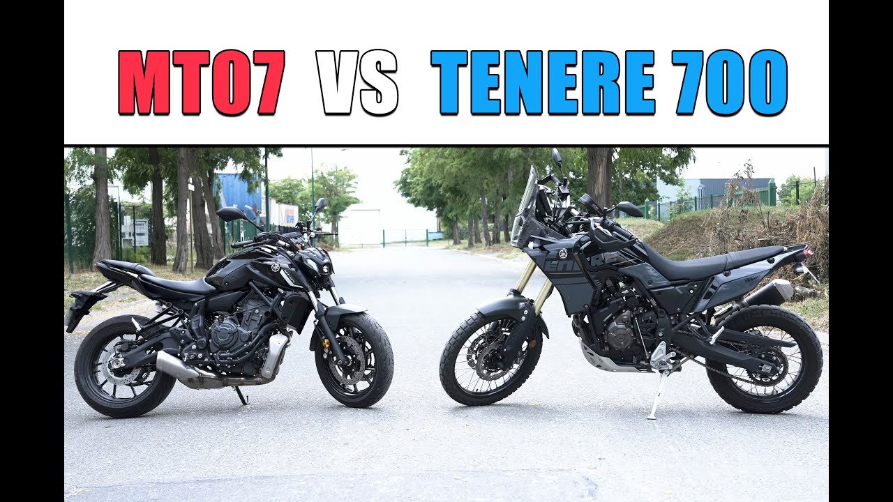 MT07 VS TENERE 700 QU'ELLE EST LA MEILLEURE ??? - YouTube
