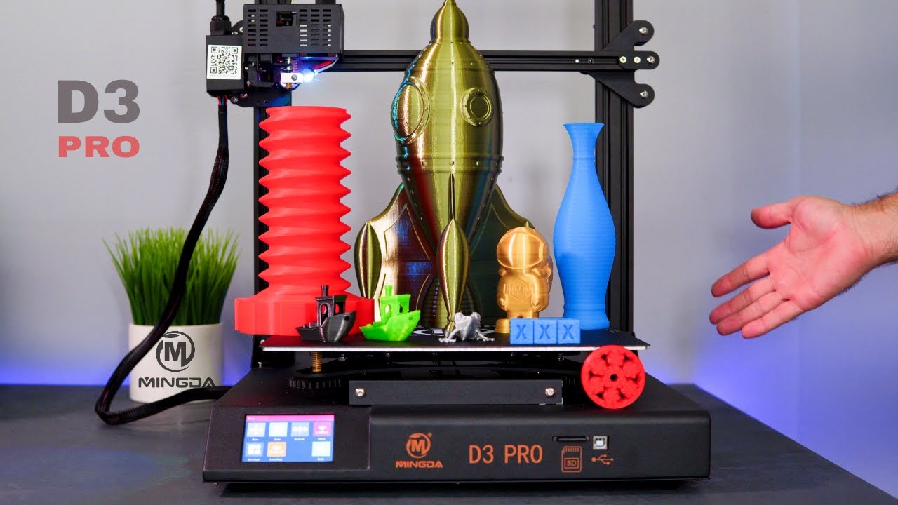 Mingda D3 Pro - Large Format 3D Printer - Unbox & Setup - YouTube