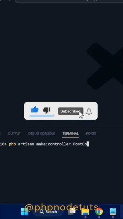⚡How to create Resource Controller in Laravel⚡ #shorts #youtubeshorts #laravel #laravelshorts ...