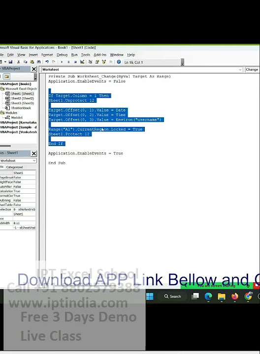 Excel Training Online Shorts Excelcourse Macros Vba Excel Mis Msexcel Iptindia Youtube