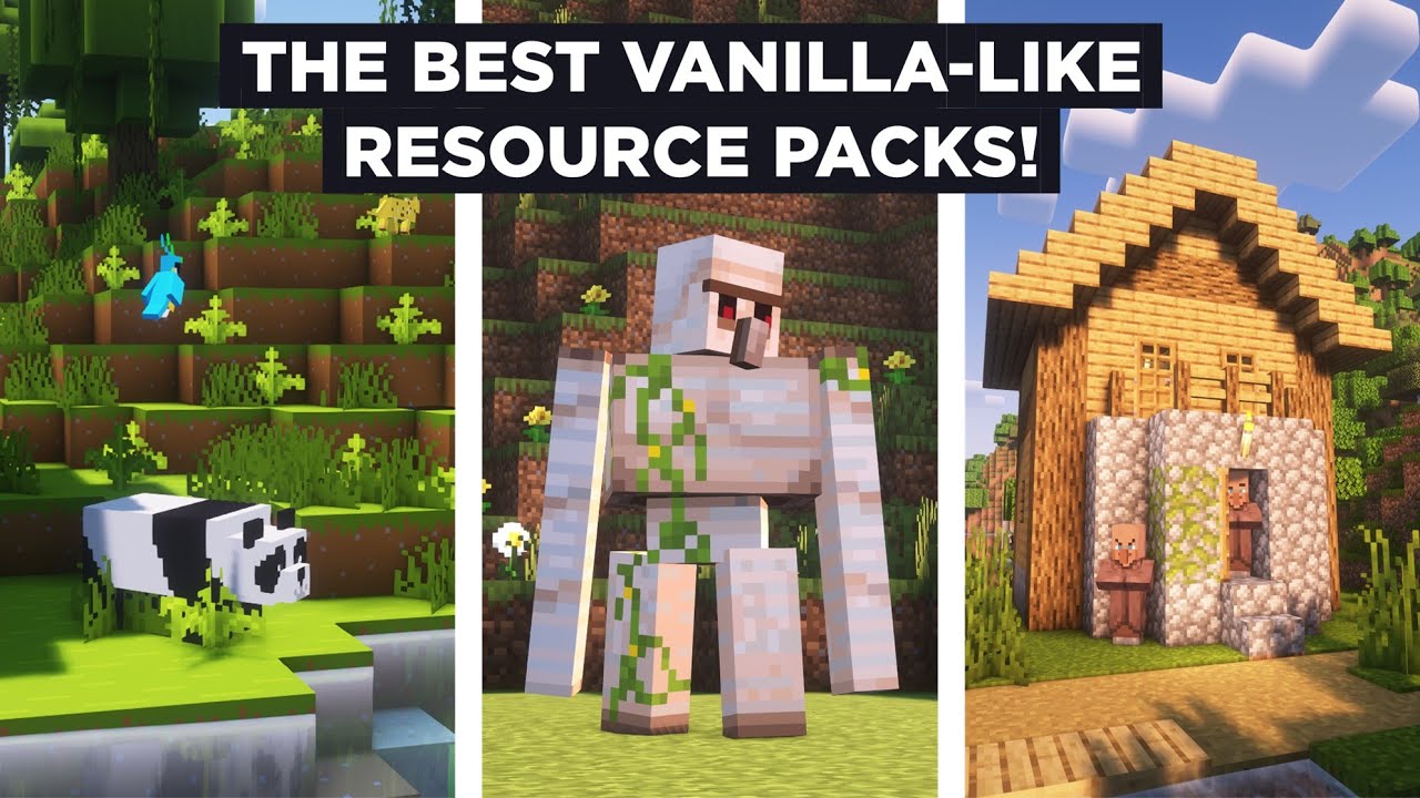 These Minecraft Resource Packs look Vanilla, But Even Better! - YouTube