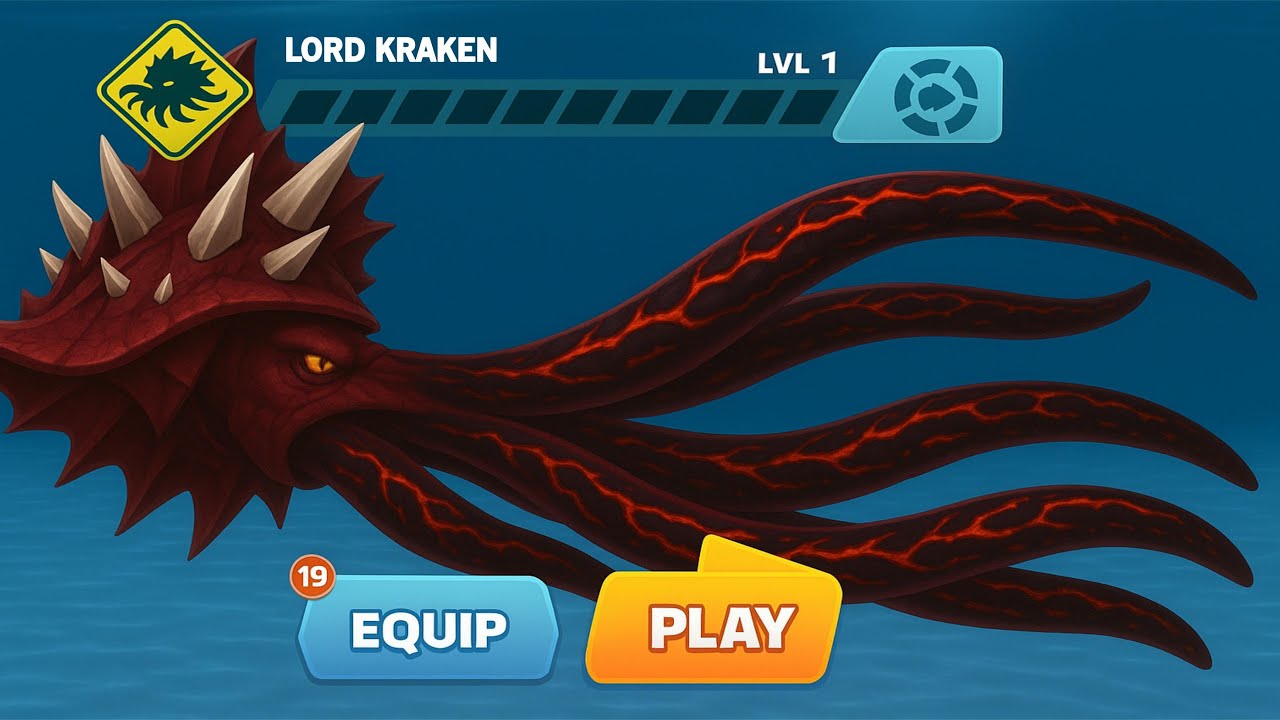 NEW KRAKEN EVOLVED UNLOCKED AND GAMEPLAY! - Hungry Shark Evolution ...