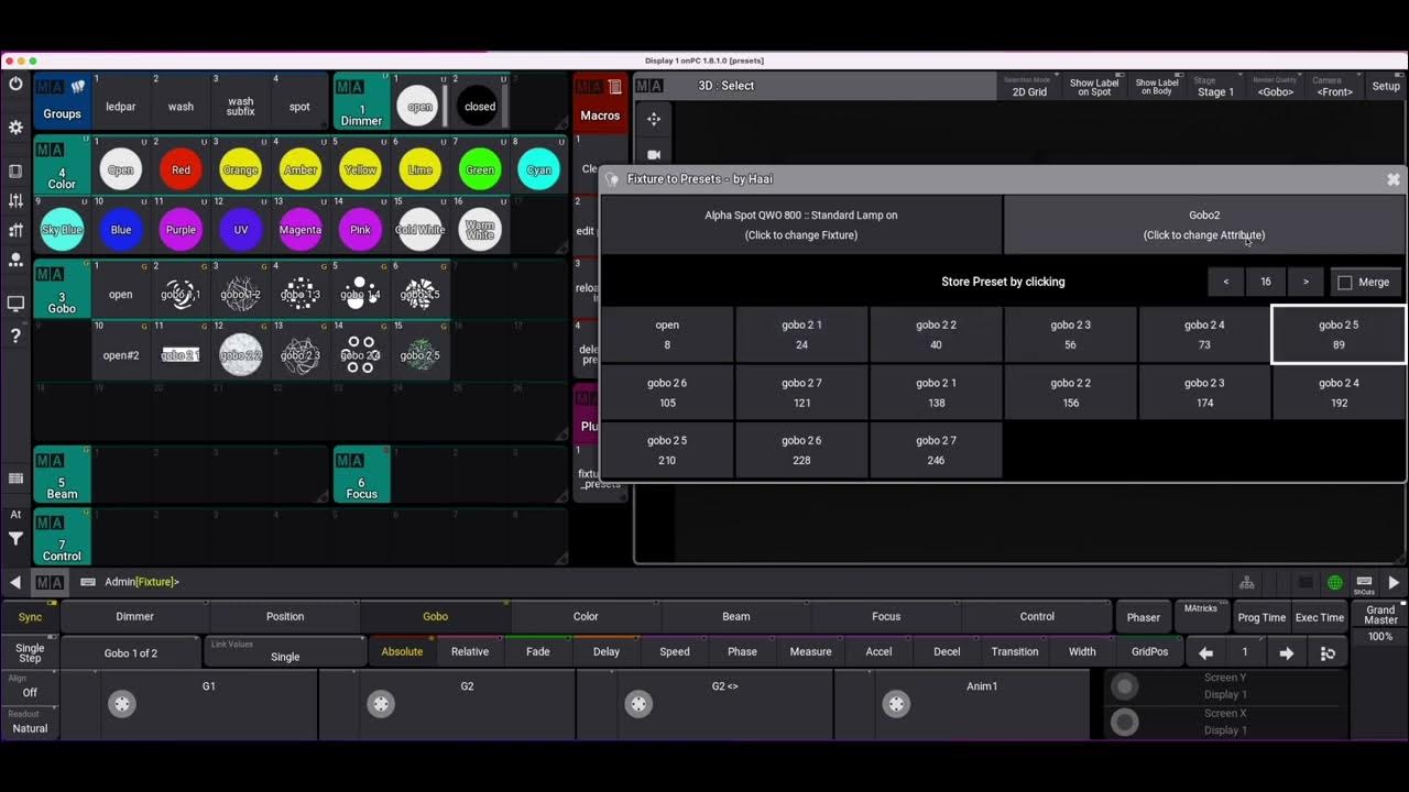 GrandMA3 LUA plugin - creating presets based on fixture files - YouTube