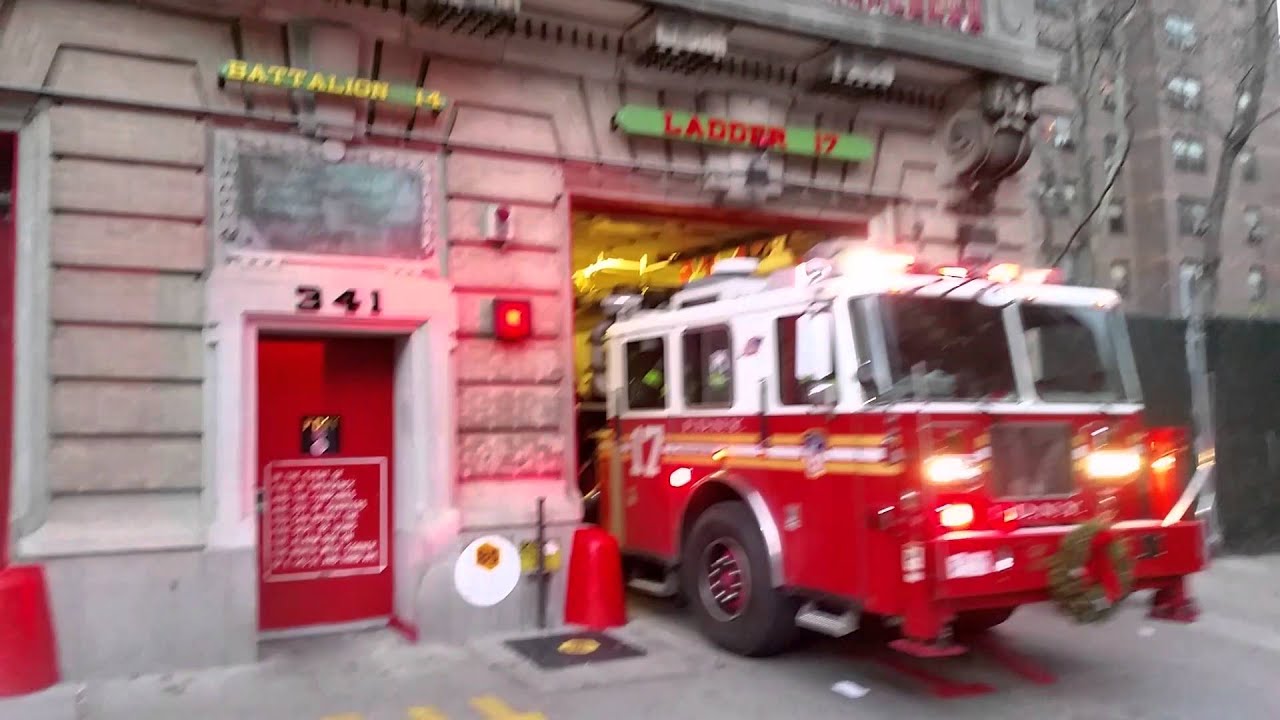FDNY Tower Ladder 17 responds 2nd due to Box 2321 - YouTube
