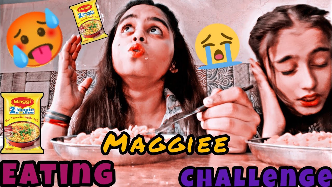 Eating Maggiee Challenge || Spicy Maggiee Eating Challenge🥵|| - YouTube