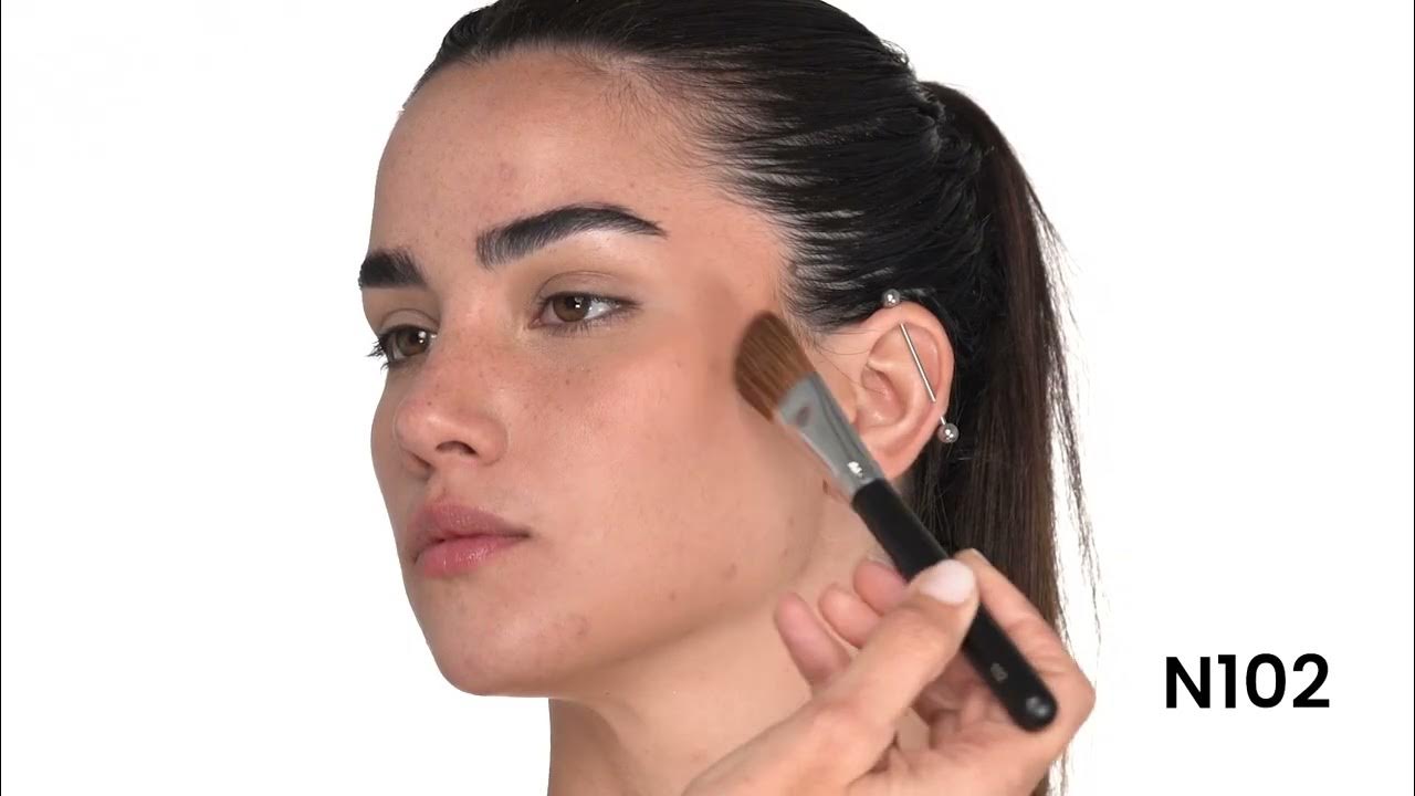 Brocha de maquillaje - N102 - YouTube