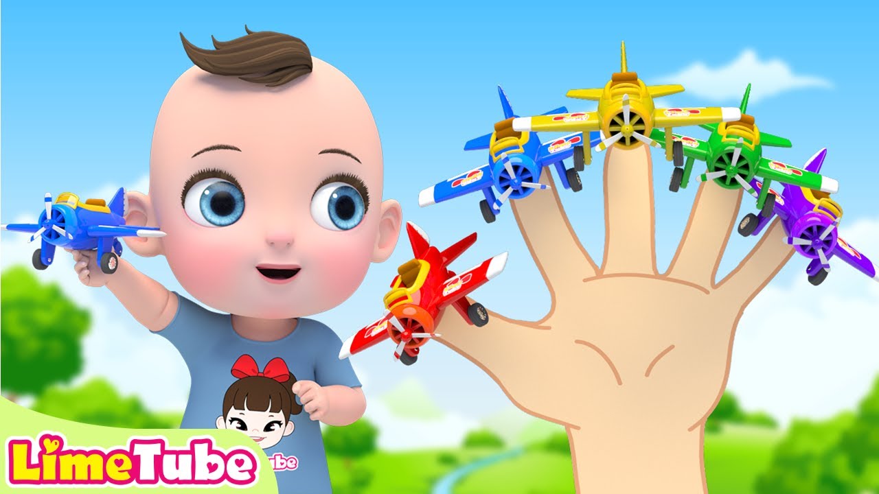Magic airplane Finger Family & Itsy-bitsy spider | Nursery Rhymes Song ...