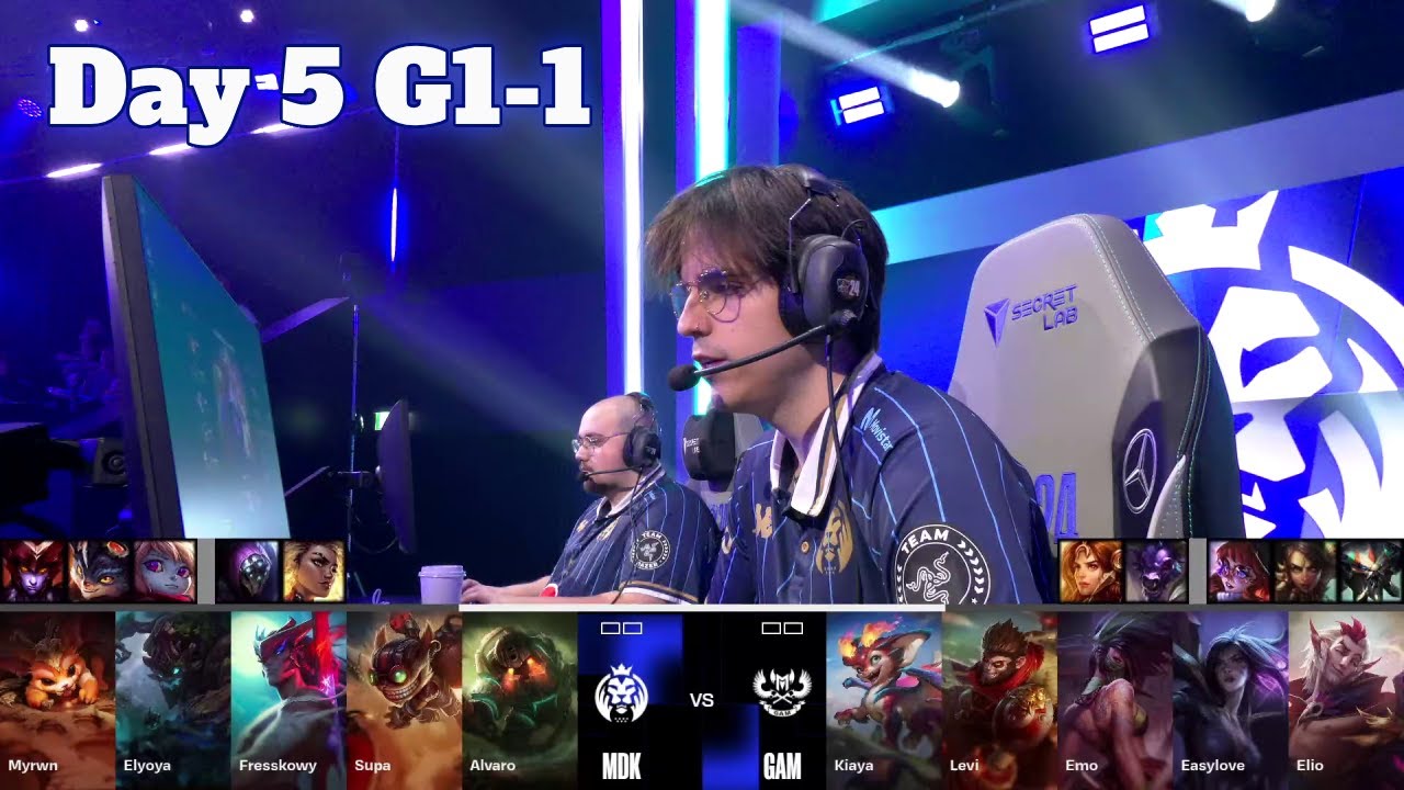 MDK vs GAM - Game 1 | Day 5 LoL Worlds 2024 Swiss Stage | Mad Lions KOI ...