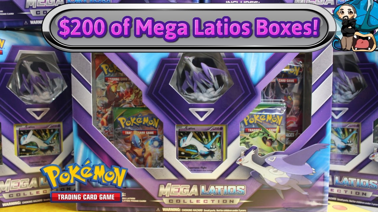 Opening 10x Mega Latios Collection Boxes! $200 Worth! Pokemon Trading ...