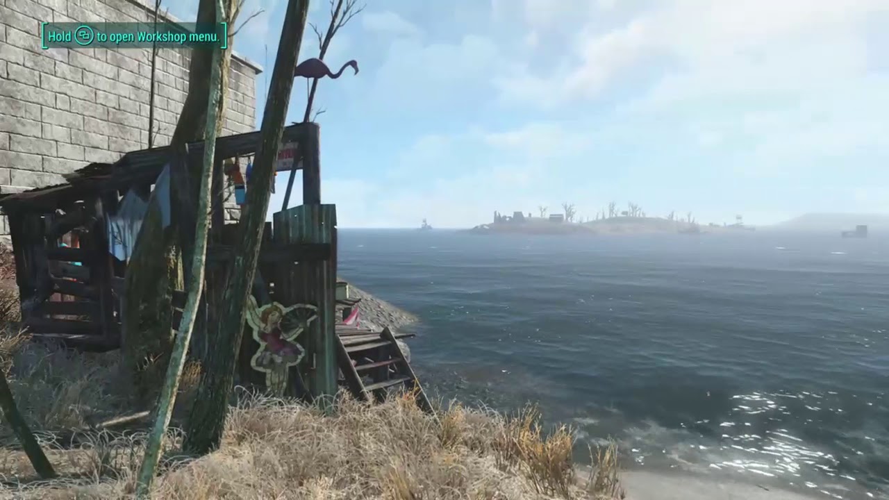 Fallout 4 - Fishing shack at The Castle - YouTube