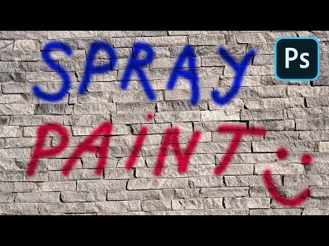 Photoshop cc spray paint effect