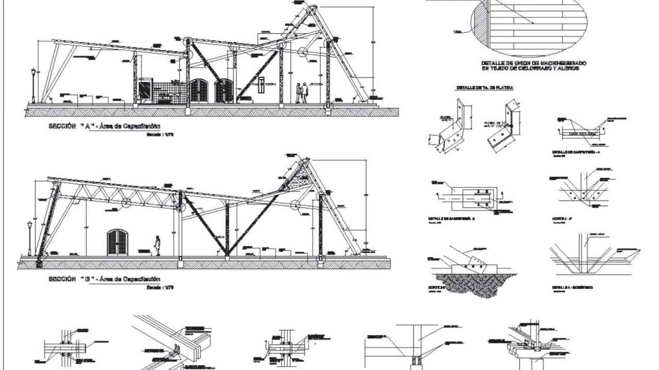 Wood Structure CAD Details - YouTube