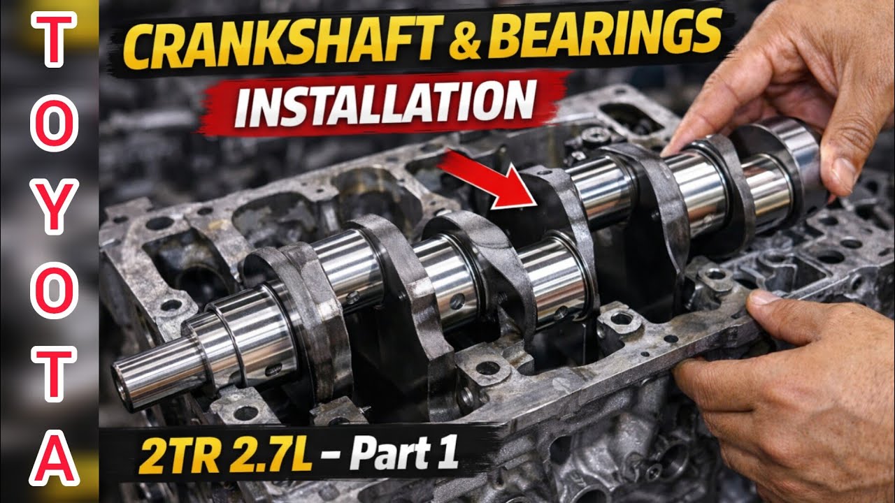 Toyota 2TR-FE Engine Rebuild Series | Part 1 Crankshaft & Piston ...