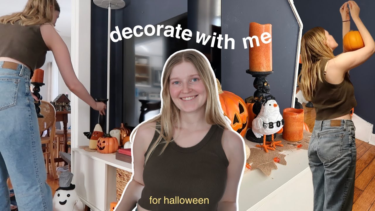 decorating my house for halloween - YouTube