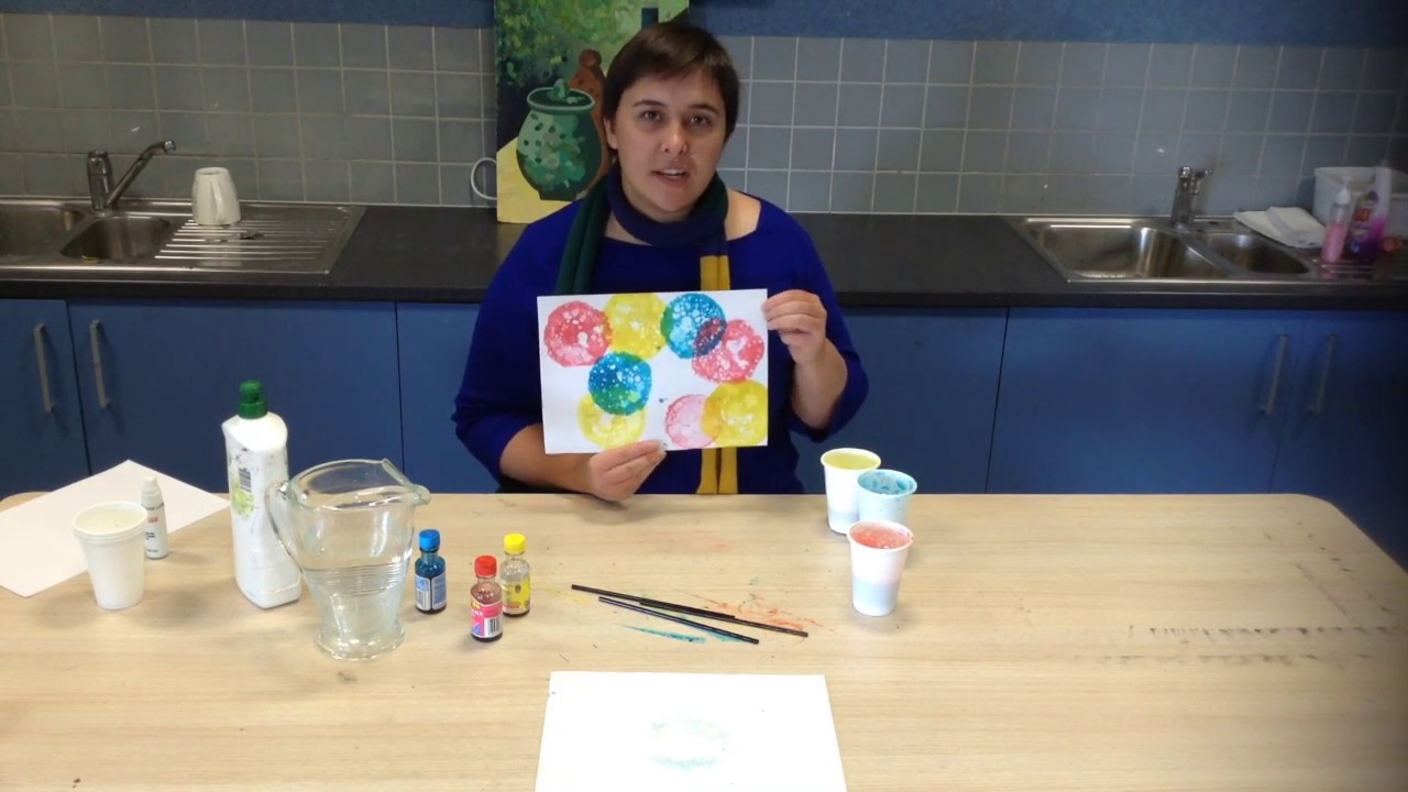 Primary Colour Bubble Art (for kids) - YouTube