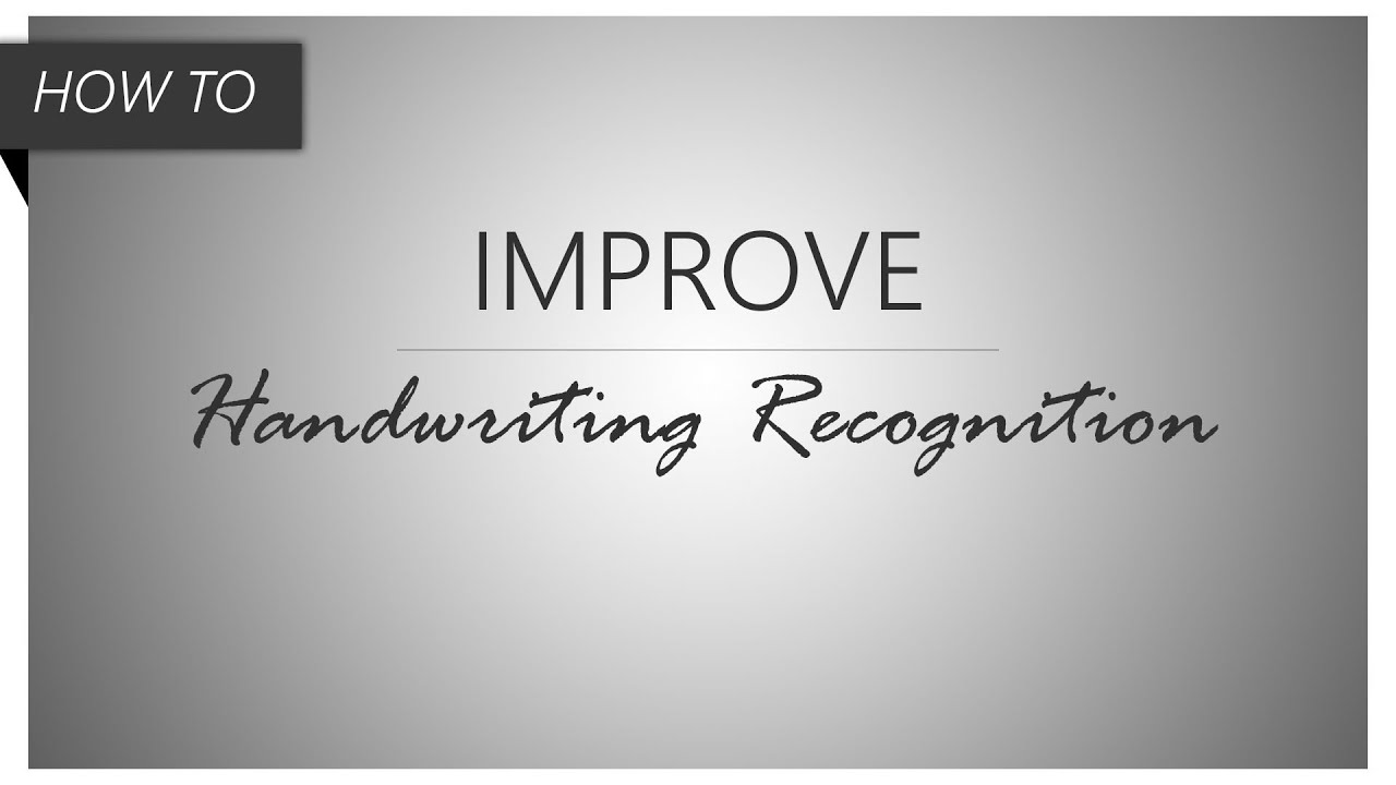How to Improve Handwriting Recognition in Windows 10 - YouTube