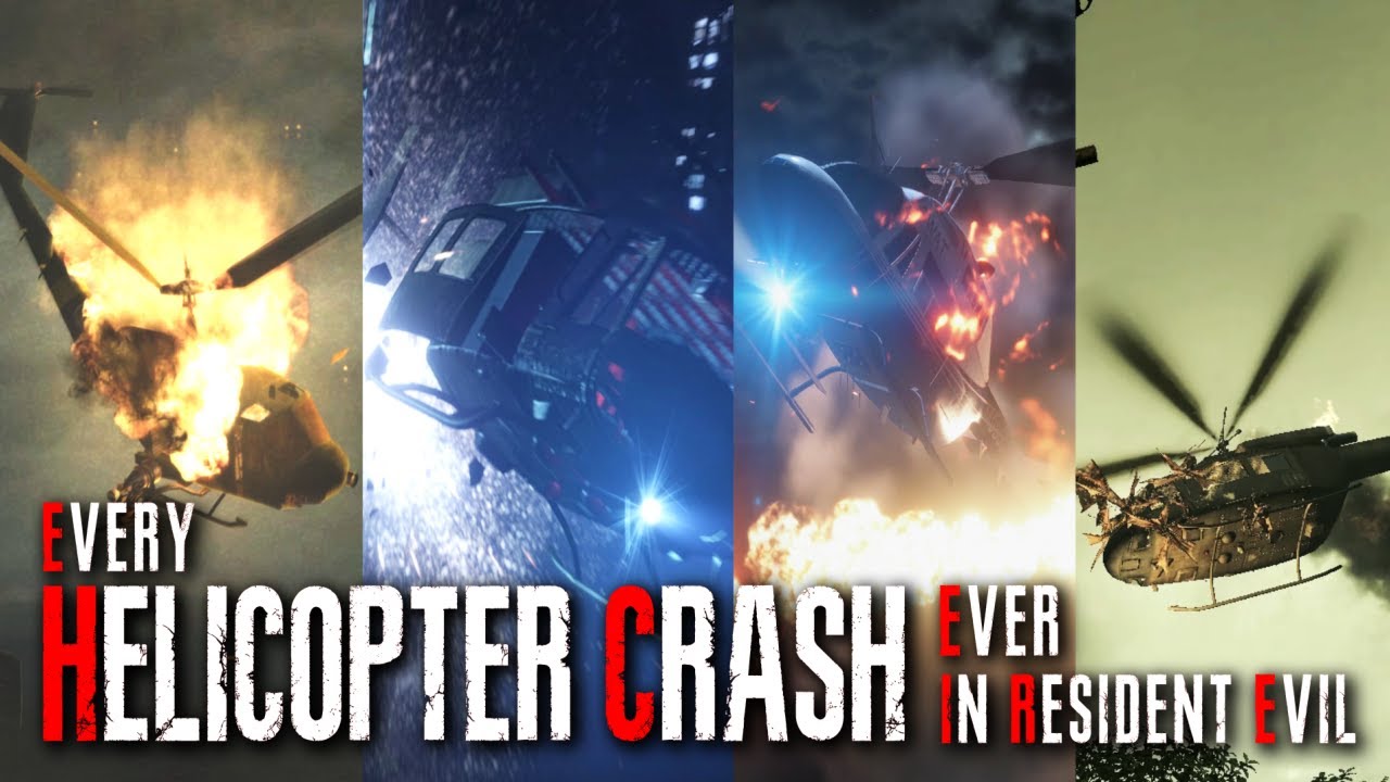 Every Helicopter Crash Ever in Resident Evil - YouTube