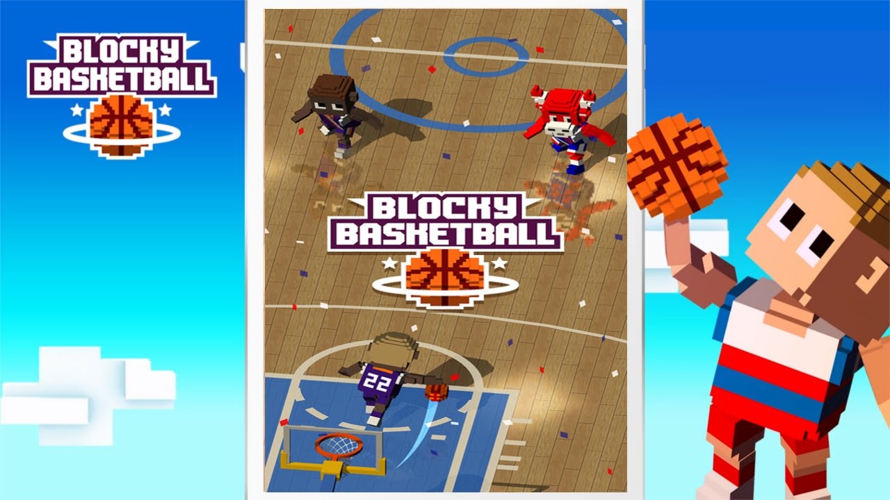 Blocky Basketball Endless Arcade Dunker (by Full Fat Games) iOS ...