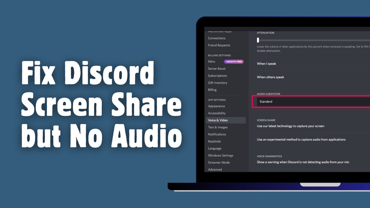 Stream with Sound on Discord | Fix Screen Share Audio Not Working | Fix discord screen share ...