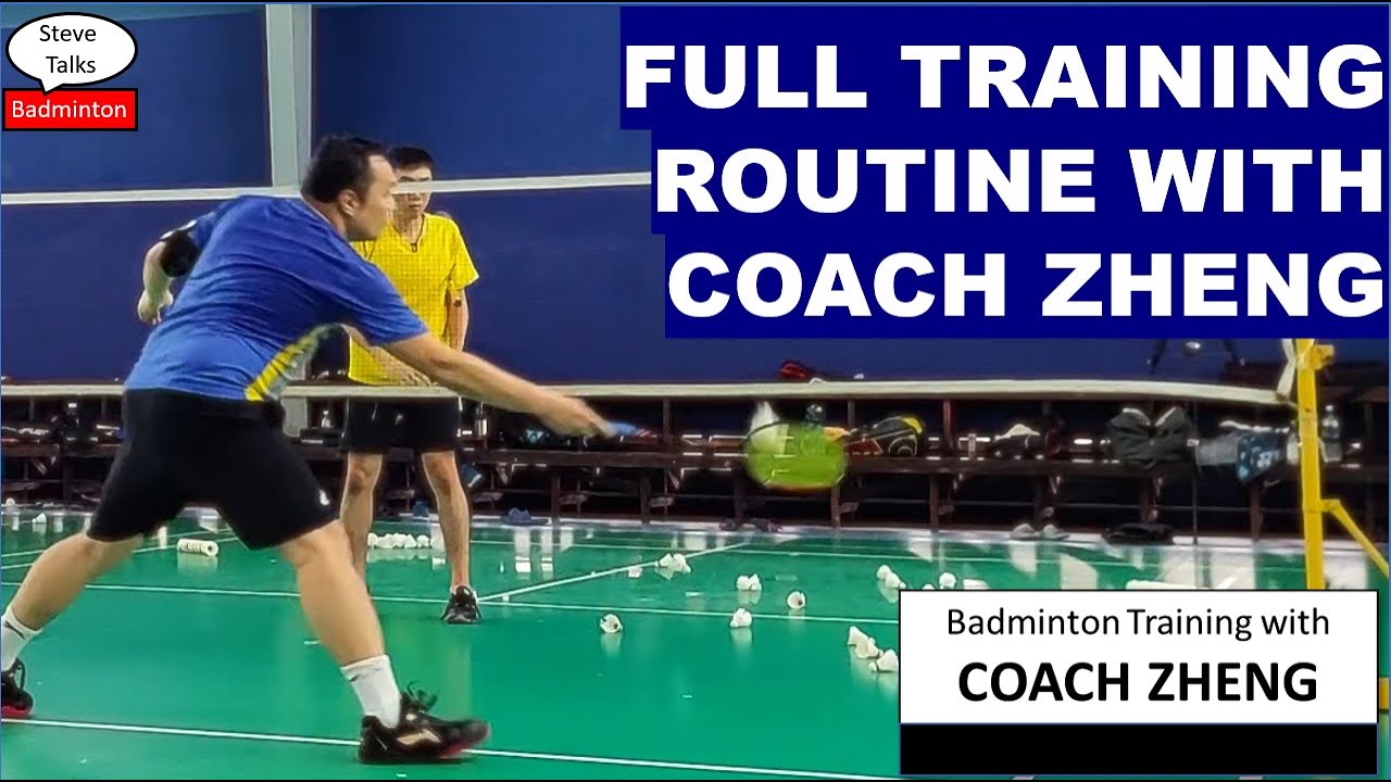 Full training routine with Coach Zheng - Badminton Training with Coach ...