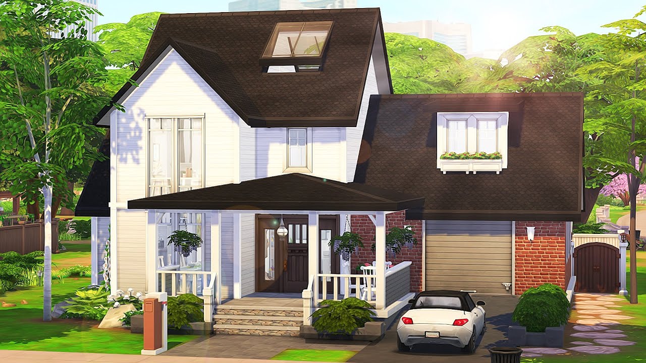 FOSTER FAMILY HOME 🤍 | The Sims 4: Speed Build - YouTube