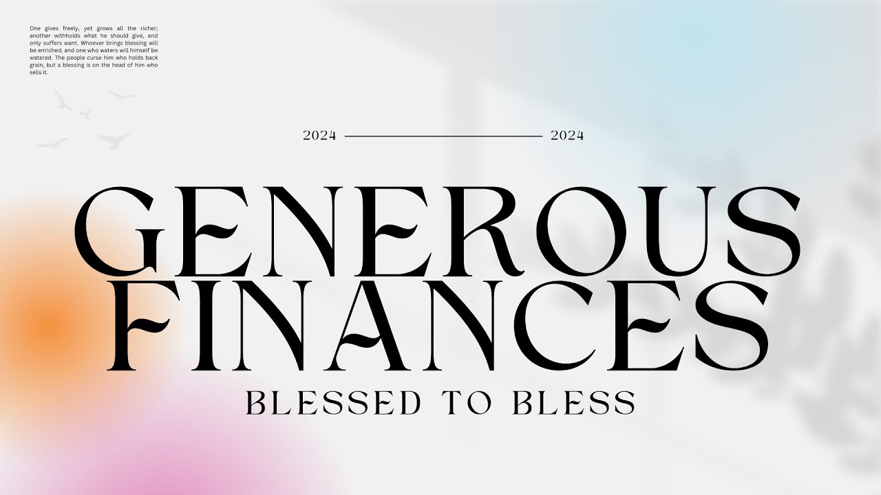 Generous Finances | Phil Earnshaw | Sunday Highlights | 28:01:24 - YouTube