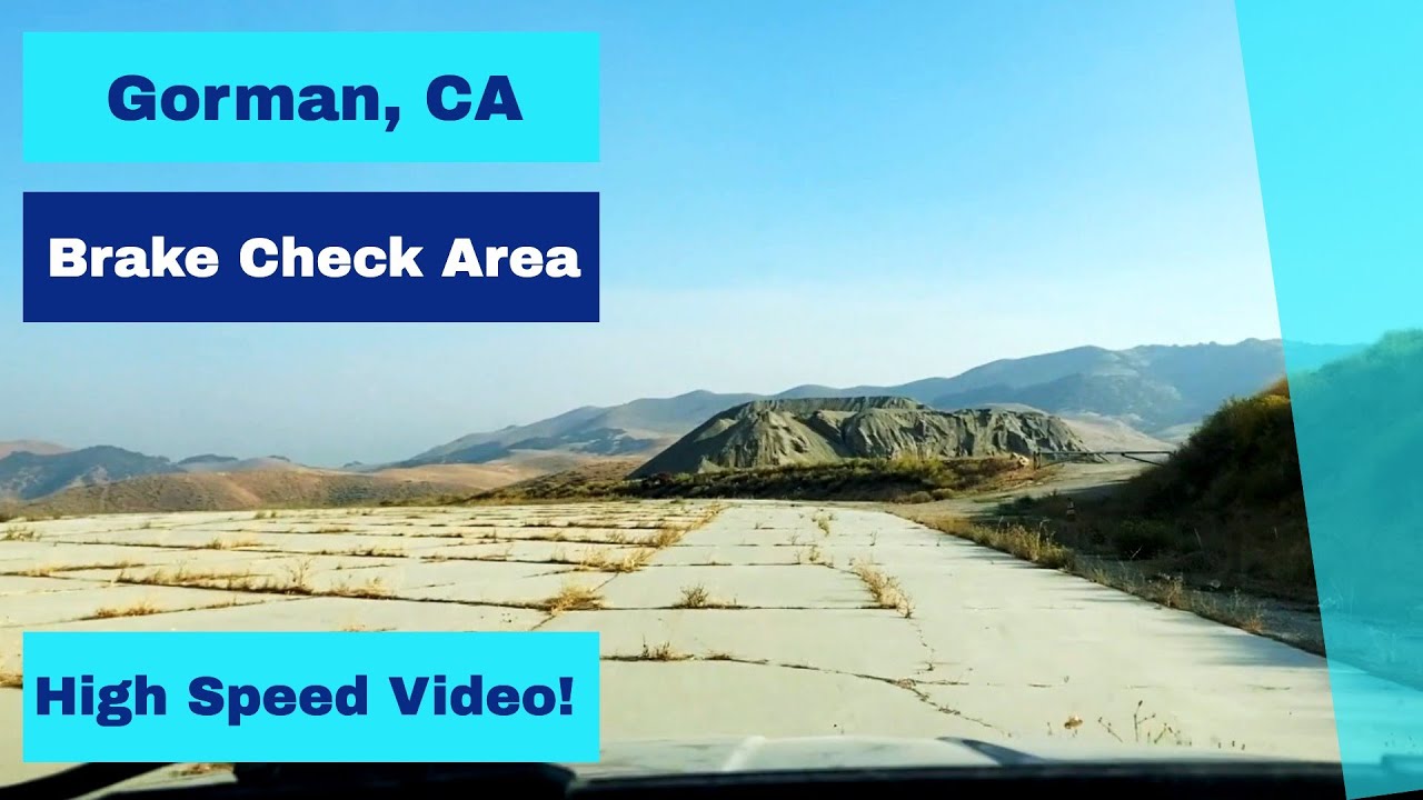 Gorman Brake Check Area - High Speed Driving Video - YouTube