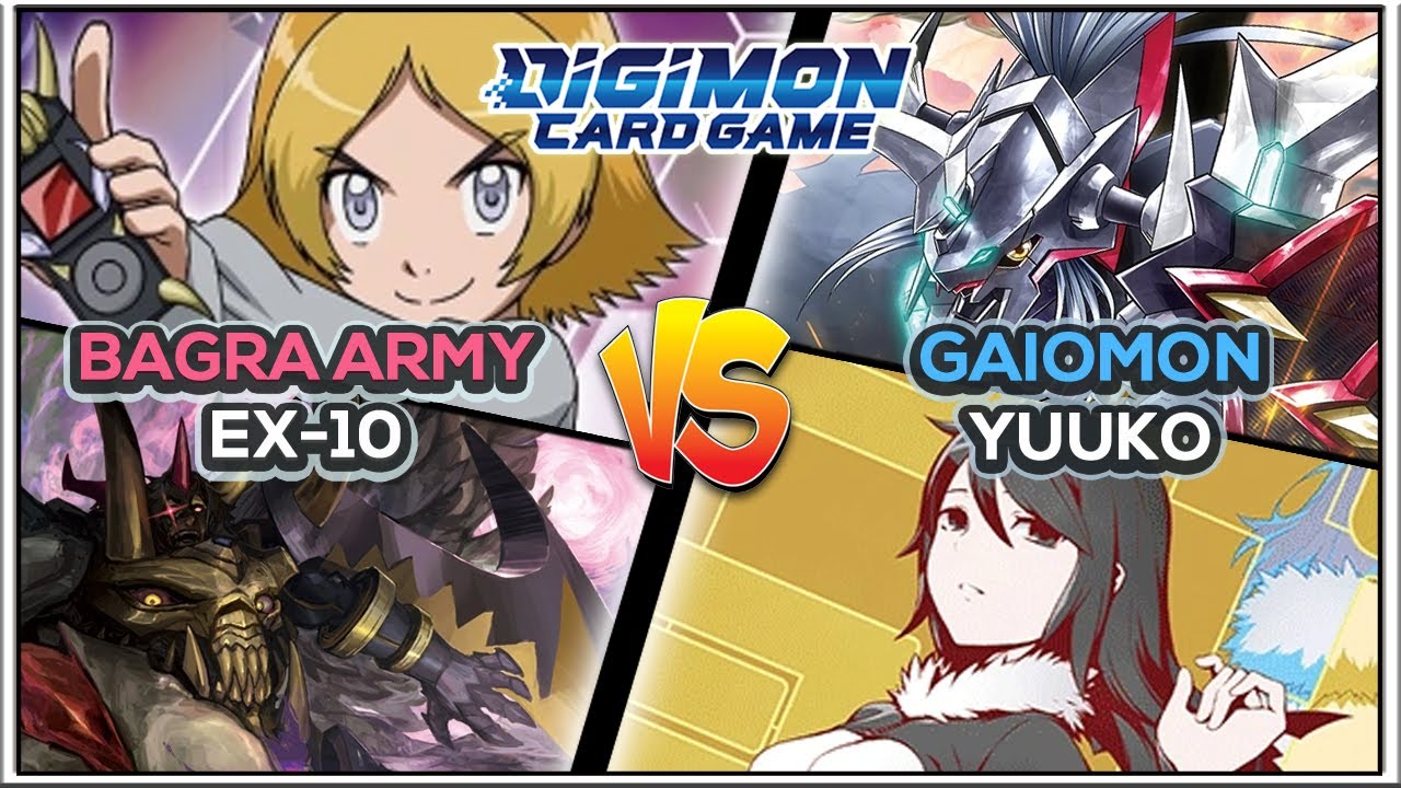 Bagra Army vs Gaiomon • EX10 Gameplay | DCGO | Digimon TCG - YouTube